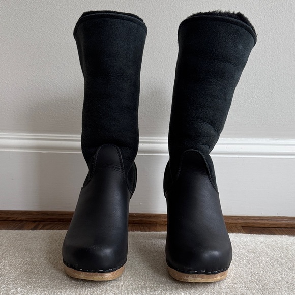 No. 6 | Shoes | No 6 9 Pull On Shearling Clog Boot In Black | Poshmark